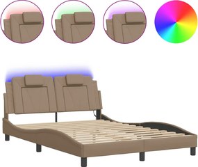 Rám postele Viana s LED bez matrace cappuccino 120 x 200 cm 3214012