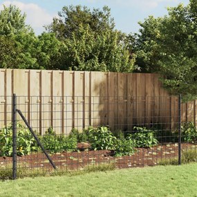 vidaXL Drátěný plot antracitový 1 x 10 m pozinkovaná ocel