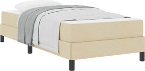 Postel s boxspringem Krémová 90 x 200 cm textil 3398463