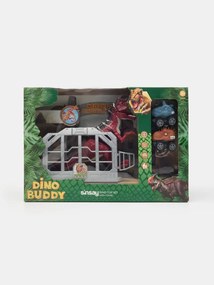 Sinsay - Sada s interaktivním dinosaurem, klecí a vozidly 5 pack - vícebarevná