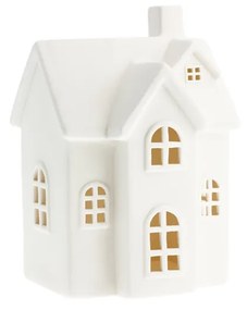 Keramický svícen domeček Byn nr 7 White Storefactory Scandinavia