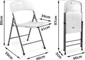 Plonos Skládací zahradní židle Sofotel PL-404 pro catering, sada 4 ks
