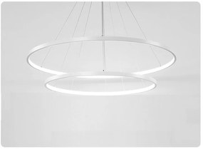 Toolight - LED závěsné svítidlo Vegas 40+60cm + dálkové ovládání, bílá, OSW-07858