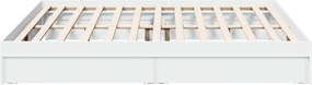 Rám postele se zásuvkami bílý 180 x 200 cm kompozitní dřevo 3280636