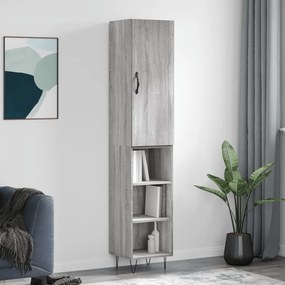 Skříň highboard šedá sonoma 34,5 x 34 x 180 cm kompozitní dřevo 3199015