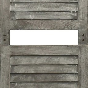 6dílný paraván šedý 214 x 166 cm masivní dřevo,  338577