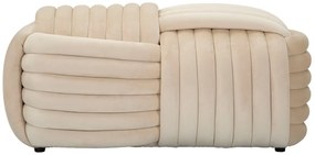 Designová lavice Nakeisha 90 cm krémová