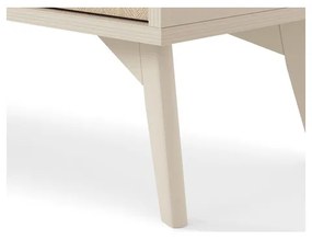 Noční stolek Mireno S54, Barva: pískově béžová / skandinavská rybí kost