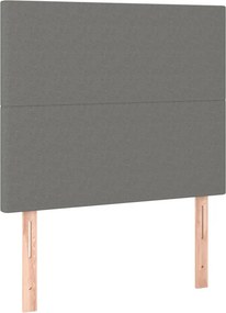 Box spring postel s matrací tmavě šedá 90x200 cm textil 3136966