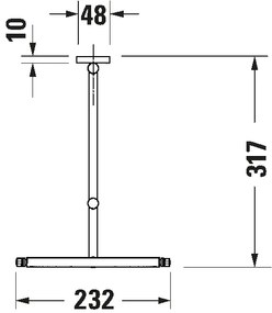 Duravit 99121000 - Nástěnné kosmetické zrcátko D-CODE lesklý chrom