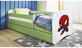 Dětská postel Babydreams superhrdina zelená