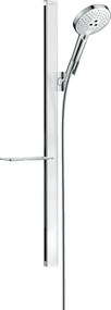 Hansgrohe Raindance Select S, sprchová sada 120 3jet se sprchovou tyčí 90 cm a miskou na mýdlo, bílá/chromová, HAN-27648400