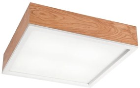 Stropní svítidlo OAK SQUARE 4xE27/15W/230V 39x39 cm dub/bílá