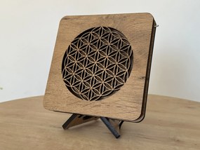 Li-Go "Květ života" lampa 19x19cm provedení povrchu: dub světlý