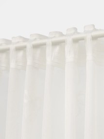 Sinsay - Sada poloprůhledných záclon na řasící pásce s motivem mašlí 2 pack - bílá