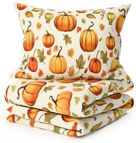 Povlečení z mikrovlákna AUTUMN PUMPKINS barevné Rozměr povlečení: 70 x 90 cm | 140 x 220 cm