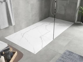 Mexen Hugo, obdélníková sprchová vanička, SMC, 170x80cm, imitace kamene – bílá, 42158017