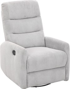 XXXLutz RELAXAČNÍ KŘESLO, kov, textil, světle šedá Carryhome - Relaxační křesla - 000454004302