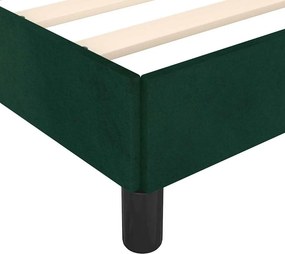 Rám postele bez matrace tmavě zelená 90 x 200 cm samet 3125736