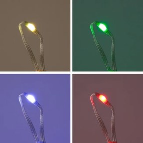 Světelný závěs 400 LED 200×200 cm vícebarevný