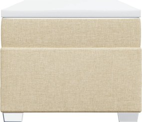 Box spring postel s matrací krémová 90x190 cm textil 3285100
