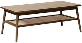 OnaDnes -20% Tmavě hnědý dubový konferenční stolek Unique Furniture Barrali 120 x 60 cm