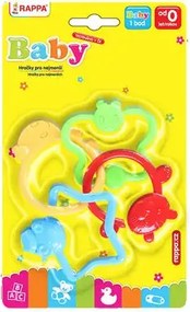 RAPPA BABY Chrastítko tvary zvířátka / od 0 měsíců