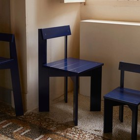 FERM LIVING Jídelní židle Ark, Blue