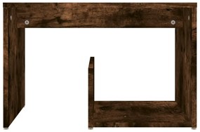 Odkládací stolek kouřový dub 59 x 36 x 38 cm kompozitní dřevo - Default Title