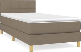 Box spring postel s matrací taupe 80x200 cm textil 3140573