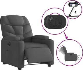 Elektrické polohovací křeslo černé textil 3204574
