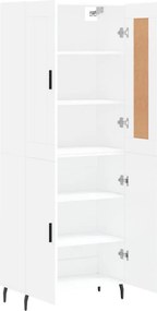 Skříň highboard bílá 69,5 x 34 x 180 cm kompozitní dřevo 3199569