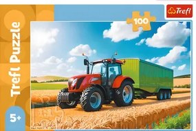 TREFL Puzzle Zemědělská technika / 100 dílků / 41 x 27,5 cm / věk 5+