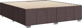 Rám postele bez matrace tmavě hnědý 180 x 200 cm textil 3284856