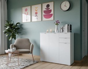 Casarredo Komoda ADELI 3D2S bílá mat