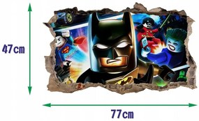 Dětská nálepka na zeď s motivem Batman 47x77cm