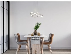LED Stmívatelný lustr na lanku LED/85W/230V 3000-6500K + dálkové ovládání