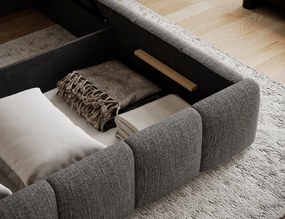 Postel Edvige + Dřevěný rám + plynový výtah + kontejner 180x200