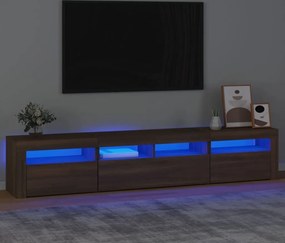 vidaXL TV skříňka s LED osvětlením 210 x 35 x 40 cm [3152735] Barva: Betonová šedá