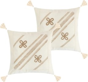 Bellatex Povláček PERU SET 2ks Béžová 40x40 cm