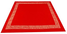 Vesna | Sváteční ubrus s výšivkou červený 85x85 cm