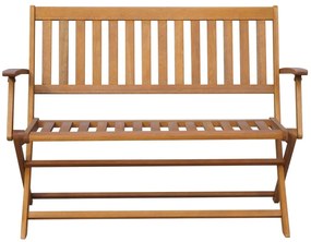 Zahradní lavice s poduškou 120 cm masivní akáciové dřevo,  3064250