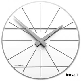 Designové hodiny 10-029 CalleaDesign Benja 35cm (více barevných variant) Barva bílá-1 - RAL9003