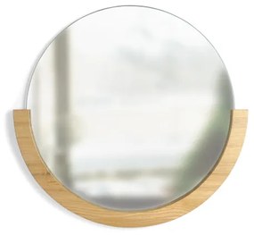 Umbra - Nástěnné zrcadlo Kulaté Dřevěné MIRA