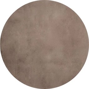 Obsession, Kusový koberec Cha Cha 535 taupe kruh, 80x80 (průměr) kruh, hnědá, ložnice