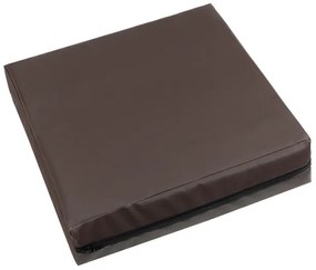 Bellatex Sedák nepromokavý 40x40x10 cm potah na zip čokoládová