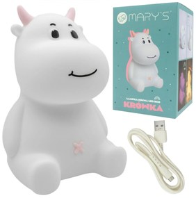 ECOLIGHT Dětská LED noční lampa PINK COW