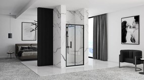 Zalamovací sprchové dveře REA RAPID FOLD pro instalaci do niky 100 cm, černé