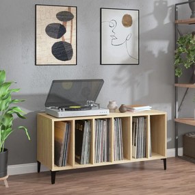 Skříňka Na Lp Desky Dub Sonoma 100X38X48 Cm Kompozitní Dřevo