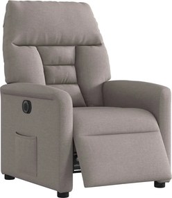 Elektrické polohovací křeslo taupe textil 3303019